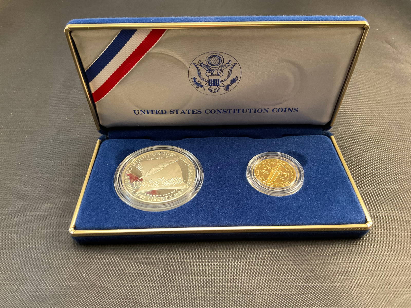 1987 200th Anniversary Us Constitution We The People Silver And Gold ...