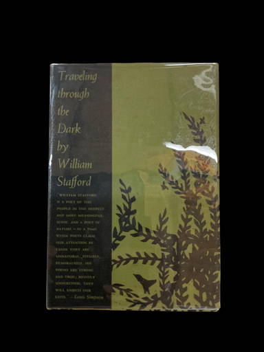 Traveling Through The Dark By William Stafford 1962 Signed