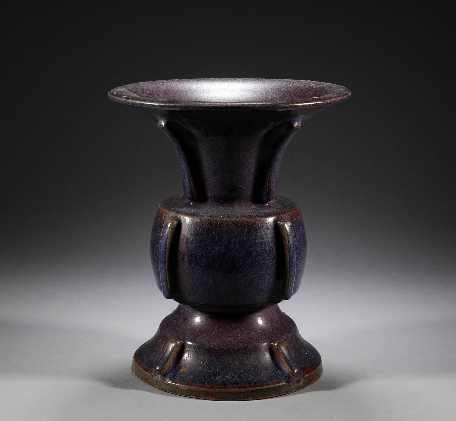 Before Or During The Ming Dynasty, Furnace Jun Glazed Flower Goblet Auction