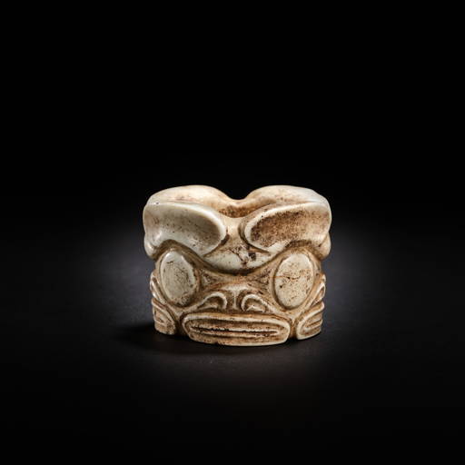 Animal Faced Jade Cong Before Ming Dynasty