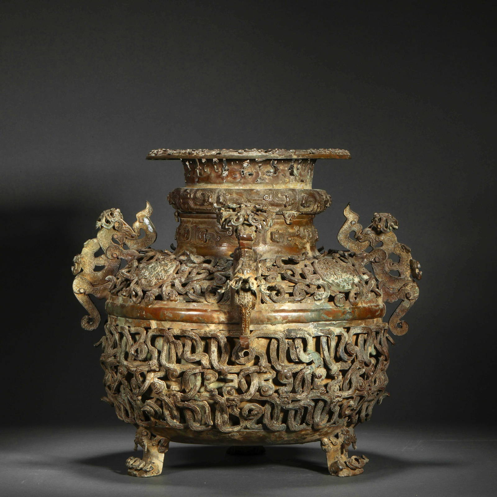 Pre-ming Copper Animal Head Incense Auction