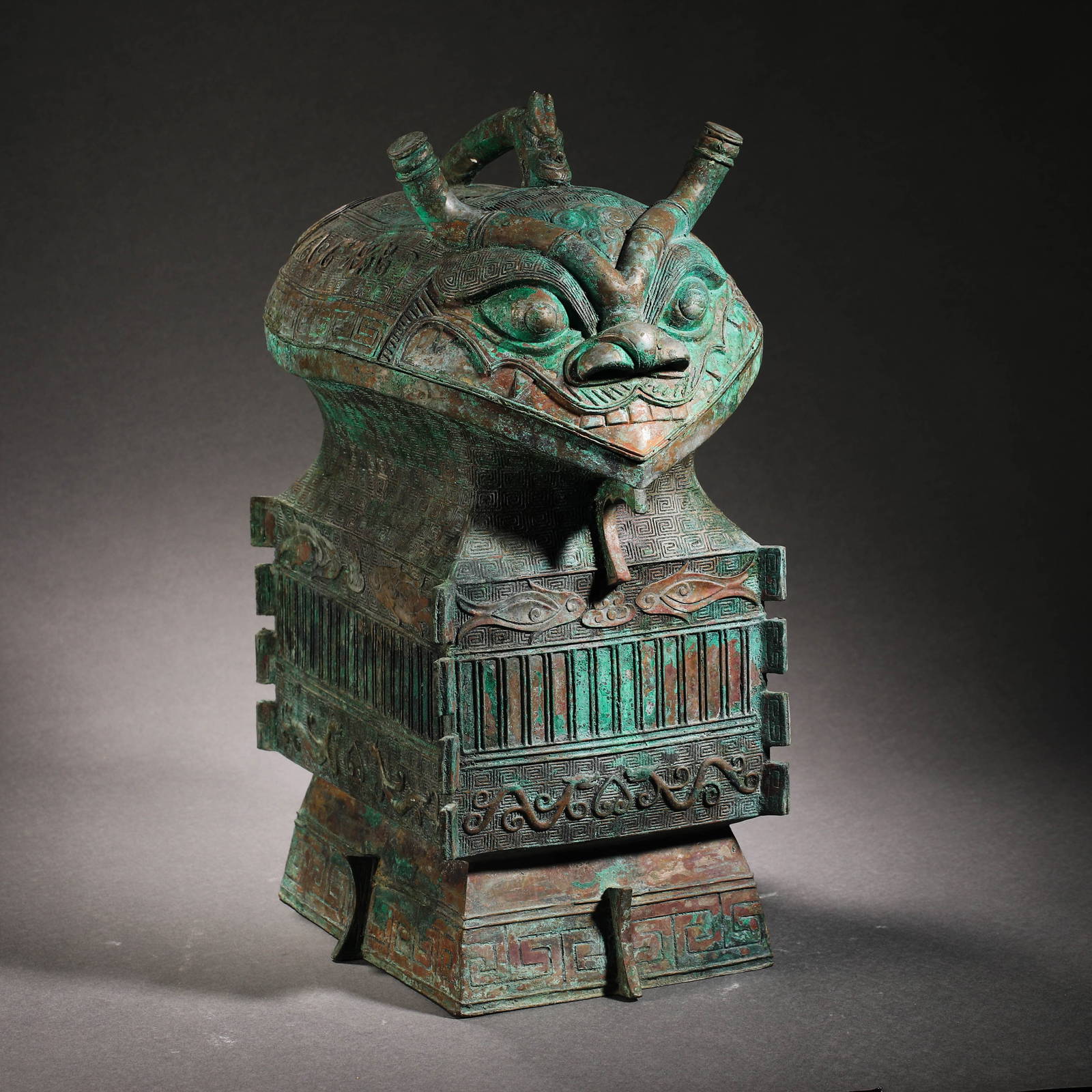 Pre-ming Bronze Animal-headed Vessels Auction