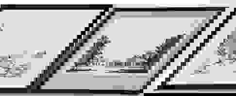 Leon Rene Pescheret: Four Framed Etchings Of Chicago. Auction