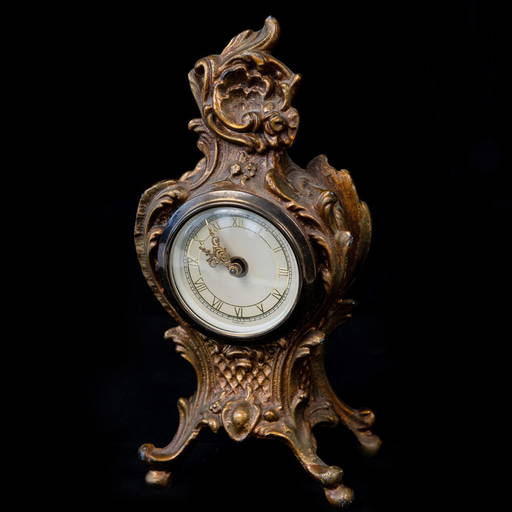Vintage Gilt French Style Desk Clock