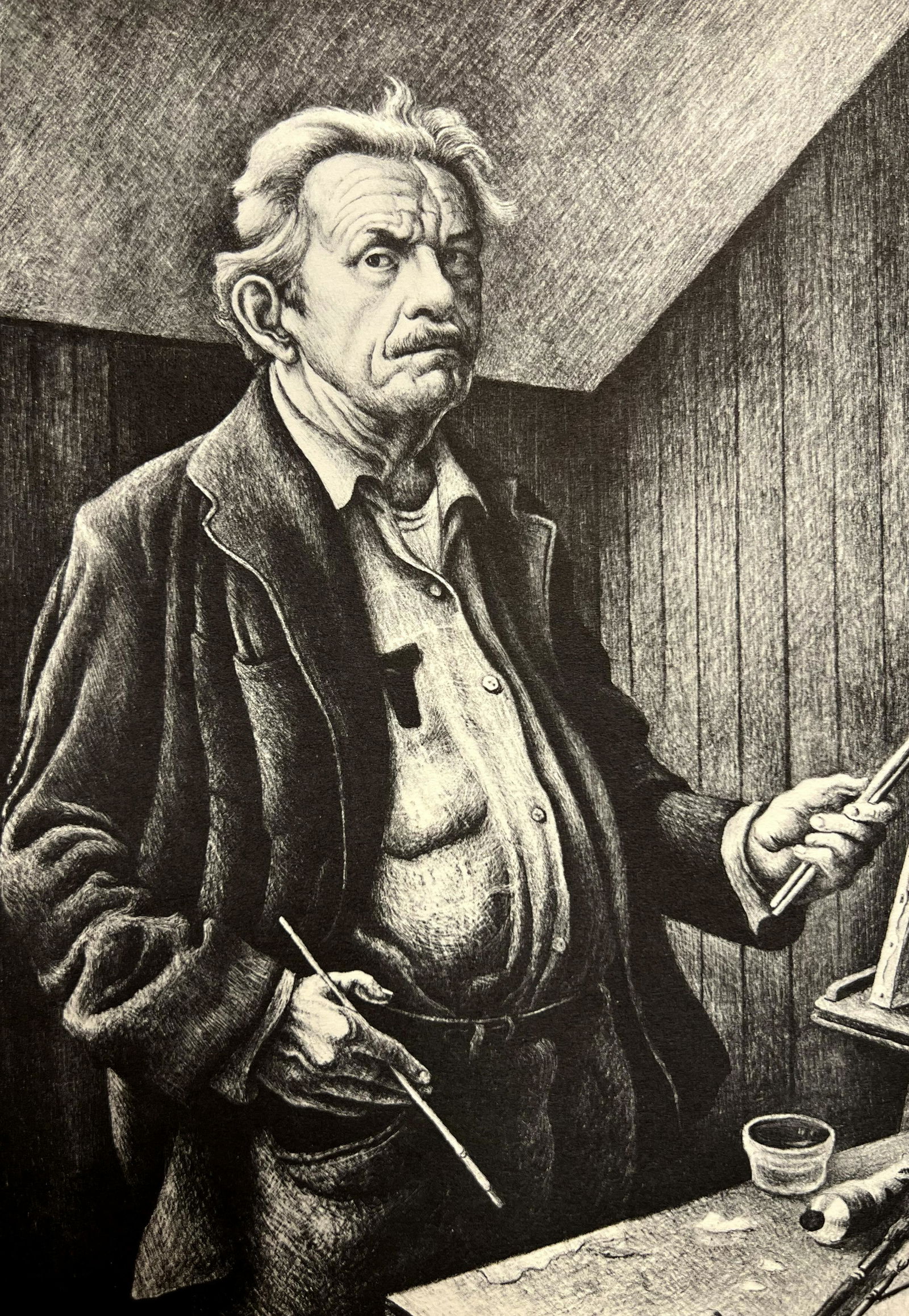 Thomas Hart Benton, Self Portrait, 1972