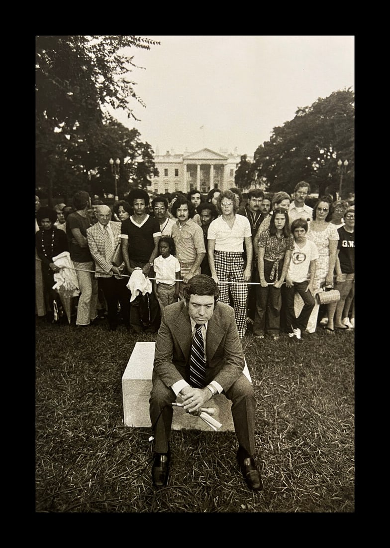 Annie Leibovitz, Dan Rather In Lafayette Park, 1974 Auction