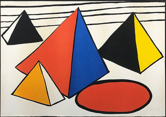 Calder, Alexander Four Pyramids, 1970 Auction