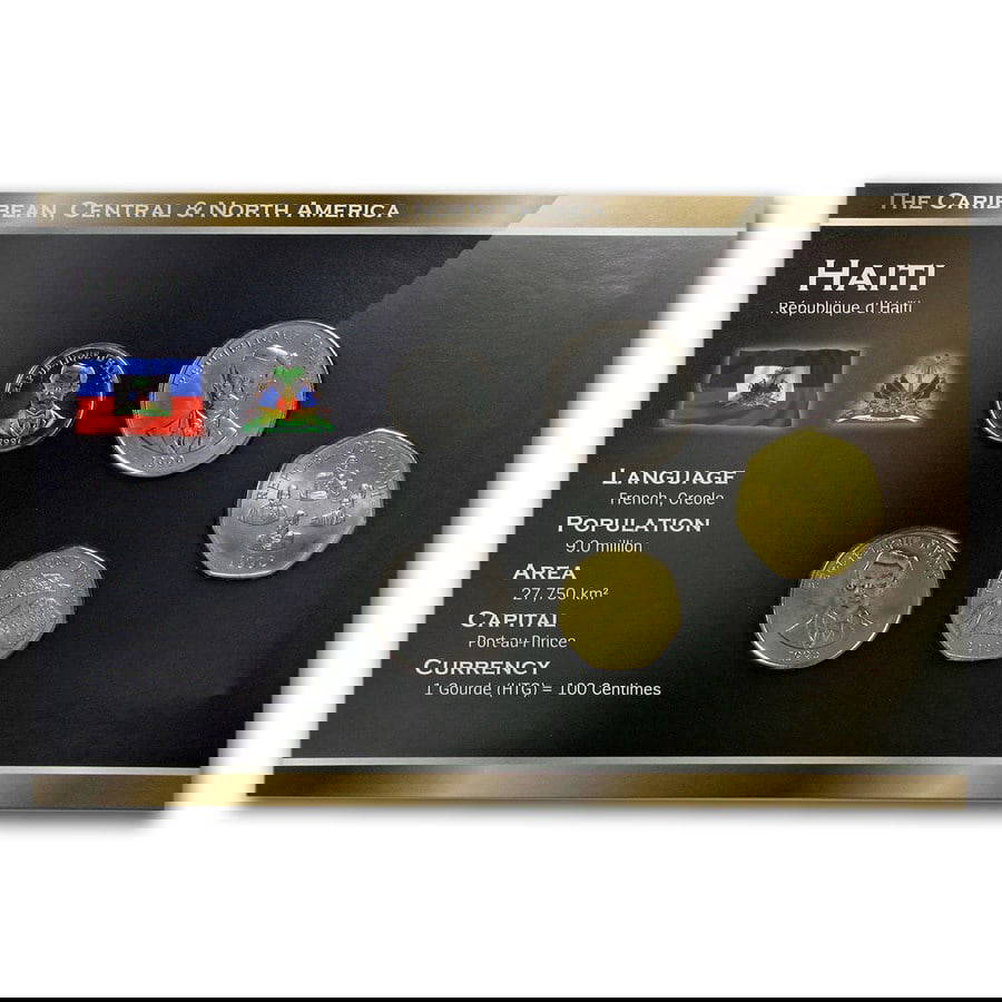 Haiti 5 Cents - 5 Gourdes 5-coin Set Bu Auction