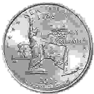 2001-d New York State Quarter Bu Auction