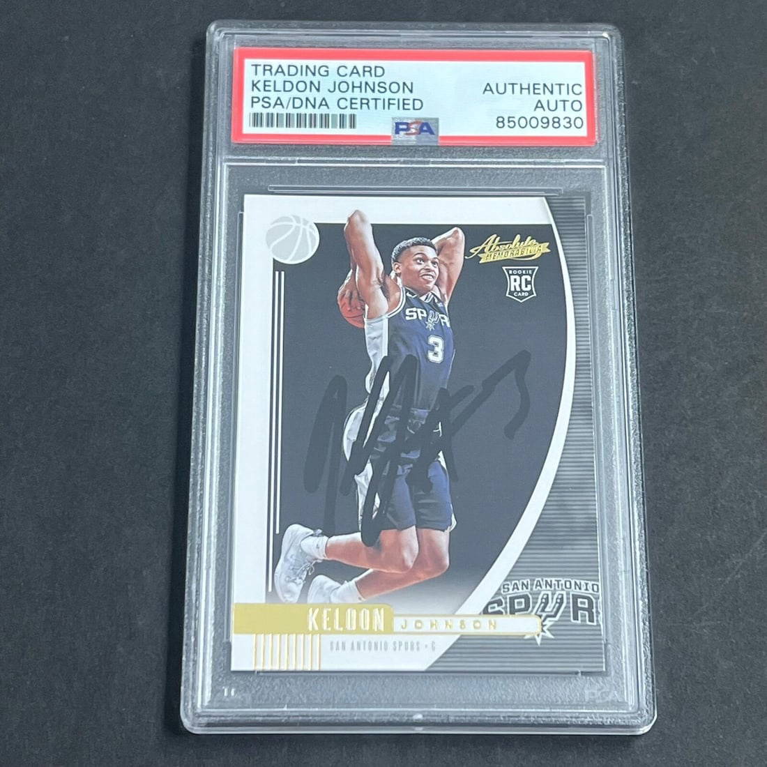 2019-20 Absolute Basketball #3 Keldon Johnson Signed Card Auto Psa ...