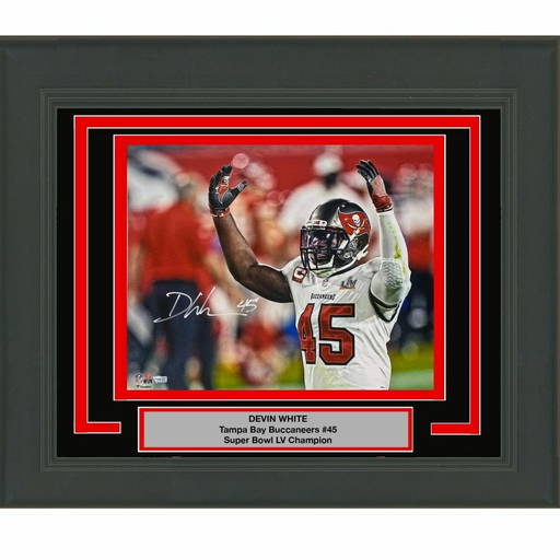 Framed Autographed/signed Devin White Super Bowl Lv 16x20 Photo ...