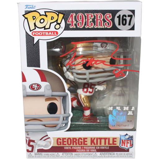 George Kittle Signed San Francisco 49ers Funko Pop! #167 Beckett 42380