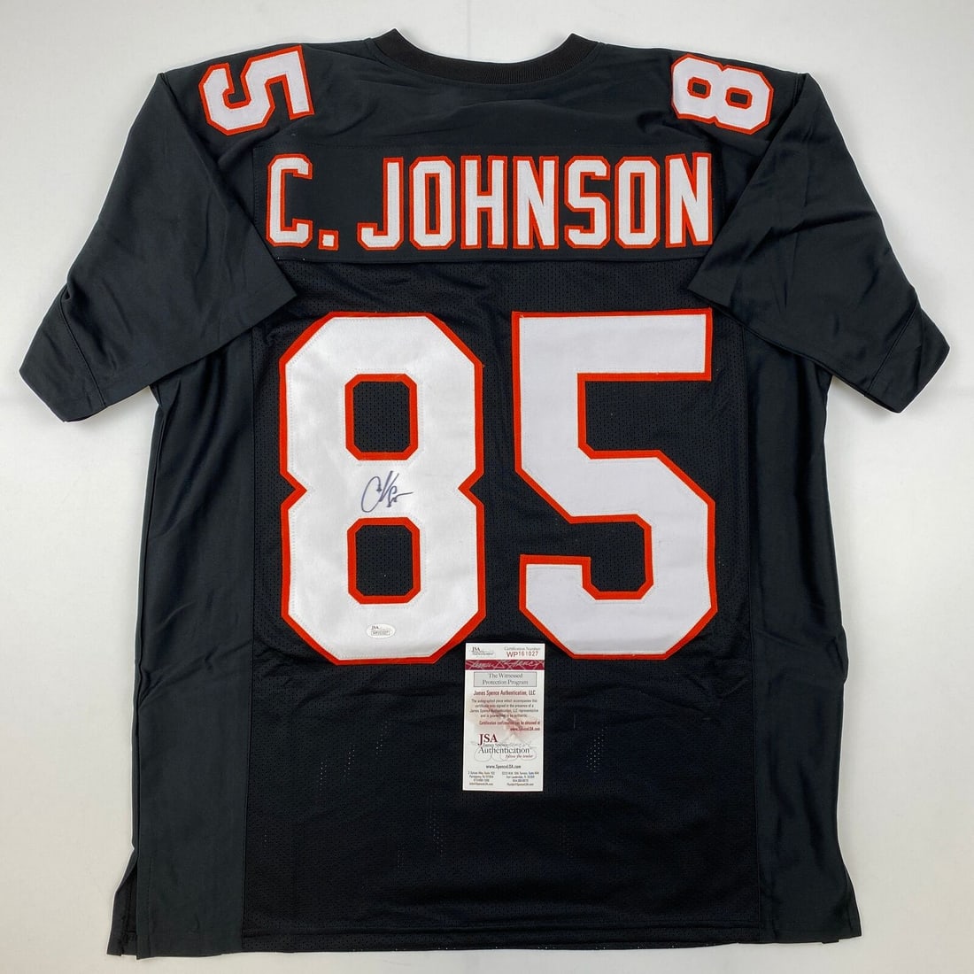 Autographed/signed Chad Johnson Ochocinco Cincinnati Black Retro Jersey ...
