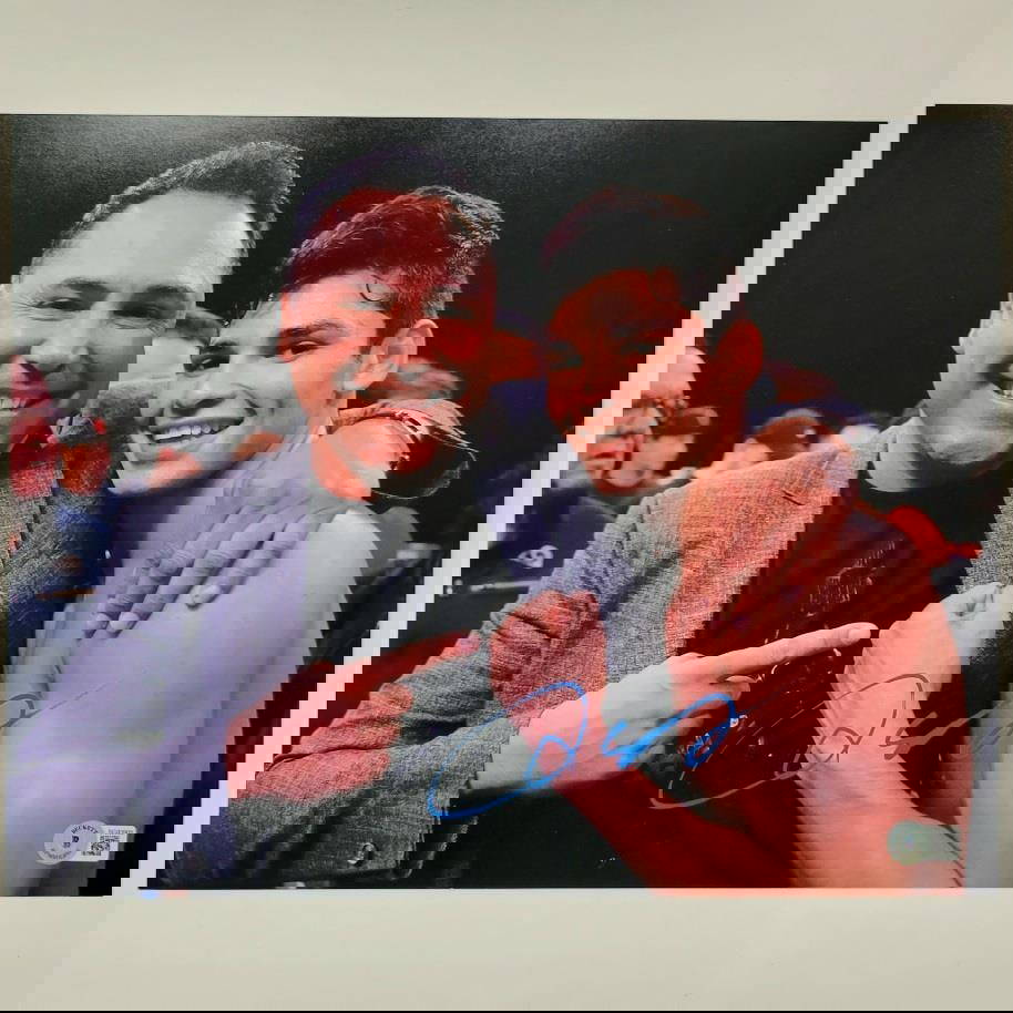 Oscar De La Hoya Autograph Signed 11x14 Photo W/ Ryan Garcia Beckett ...