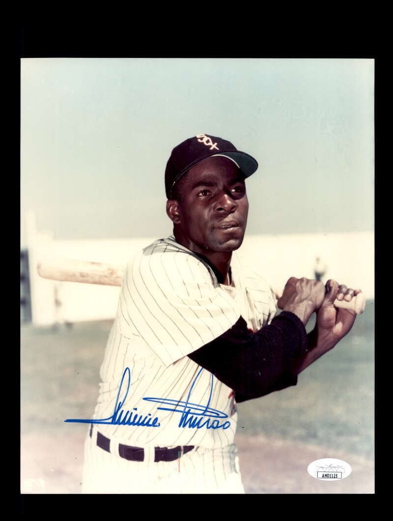 Minnie Minoso Jsa Coa Signed 8x10 Photograph Autograph White Sox Auction