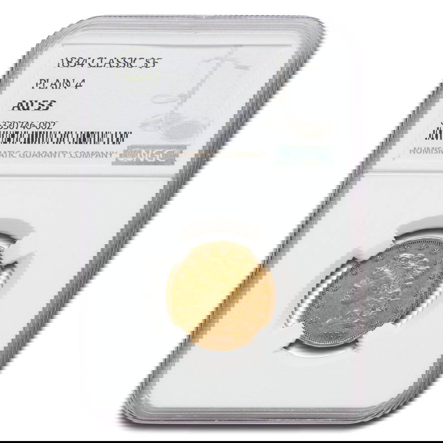 1834 $5 Gold Classic Head Half Eagle Au-53 Ngc (plain 4) Auction