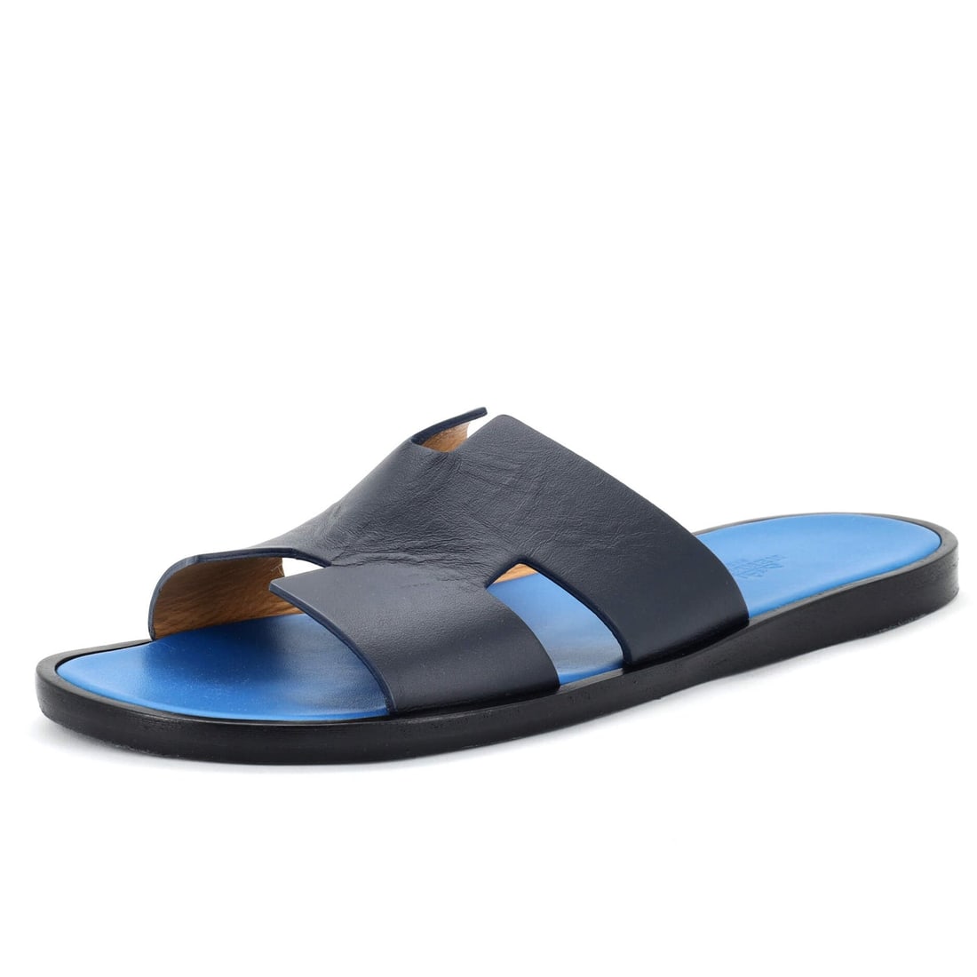 Hermes Mens Izmir Slide Sandals Leather Auction