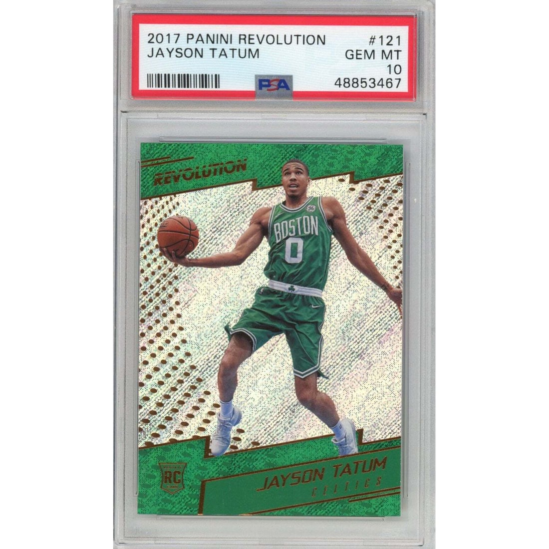 Graded 2017-18 Panini Revolution Jayson Tatum #121 Rookie Rc Basketball ...