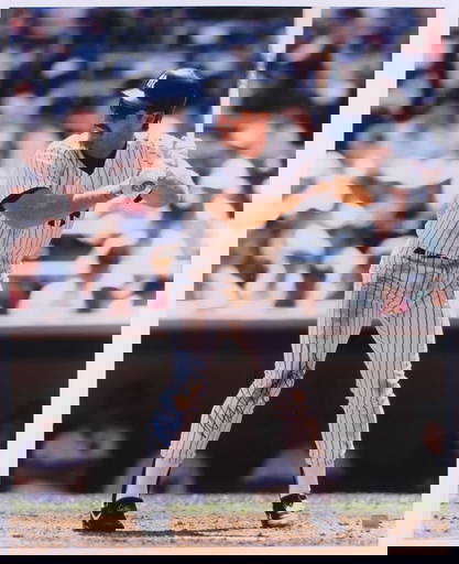 Wade Boggs Signed 16x20 Photo At Bat Yankee Stadium Boston Red Sox Bay Rays Auto