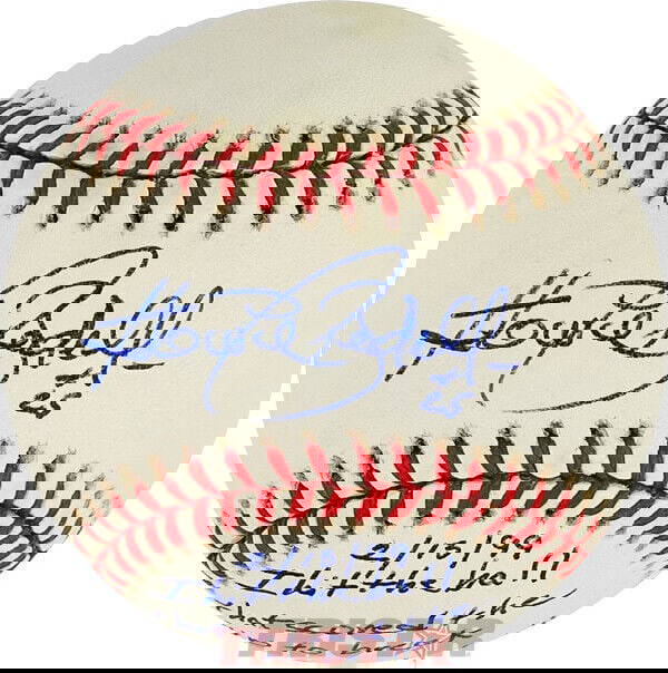 Howie Bedell Signed Baseball I Hit The Ball That Scored The Run Psa ...