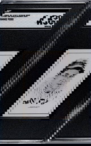 Jimmie Foxx 1950 56 Callahan Hof Baseball