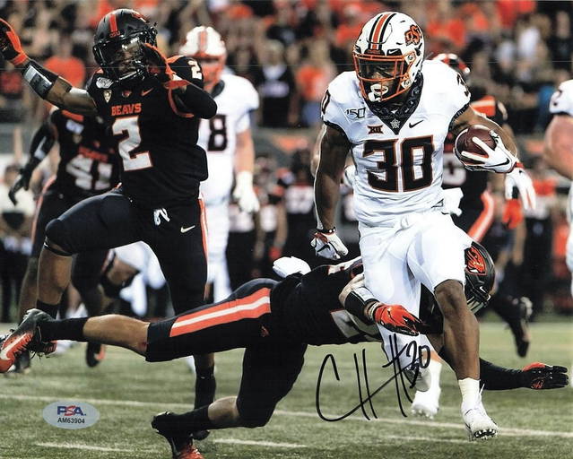 Chuba Hubbard Signed 8x10 Photo Psa/dna