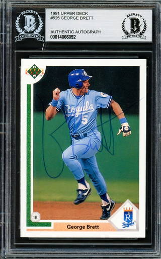 George Brett Autographed 1991 Upper Deck