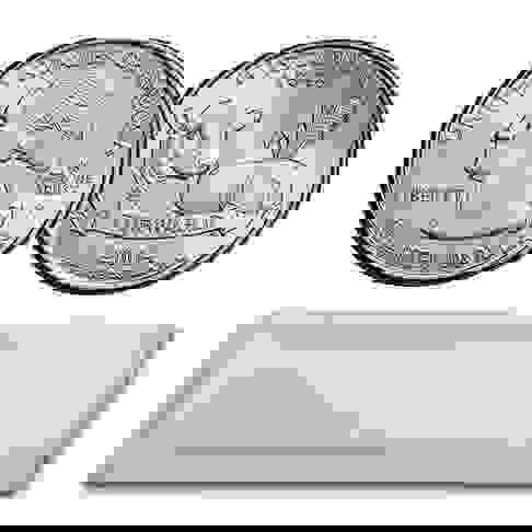 2004-p Wisconsin Statehood Quarter 40-coin Roll Bu Auction
