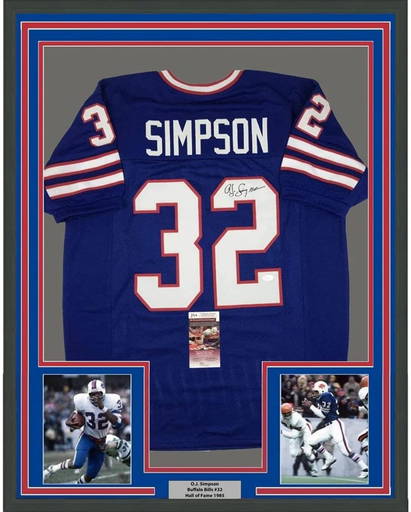 Framed Autographed/signed Oj O.j. Simpson 33x42 Framed Autographed/signed Oj O.j. Simpson 33x42