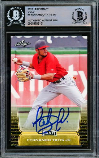 Fernando Tatis Jr. Autographed 2020 Leaf