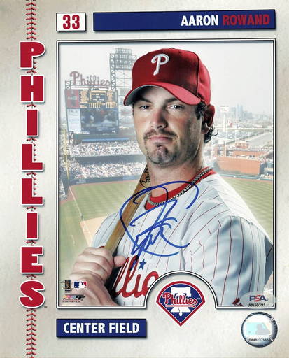 Aaron Rowand Signed 8x10 Photo