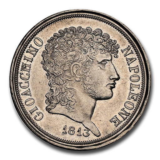 1813 Italy Silver 2 Lire Murat Ms 62 Ngc (naples And Sicily)