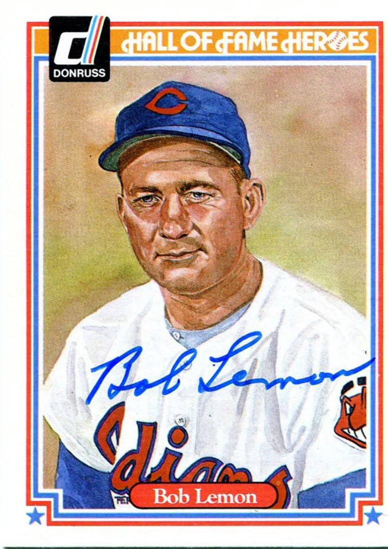 Bob Lemon Signed 1983 Donruss Card Auction