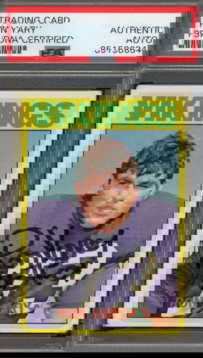 Ron Yary Psa Dna Signed 1972