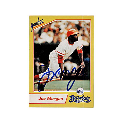 1993 Yoo Hoo Joe Morgan Autograph