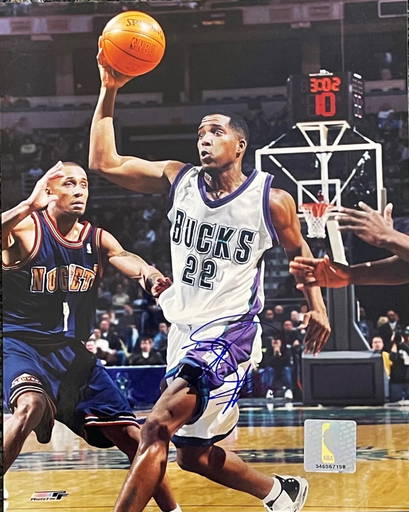 Michael Redd Autographed Basketball 8x10