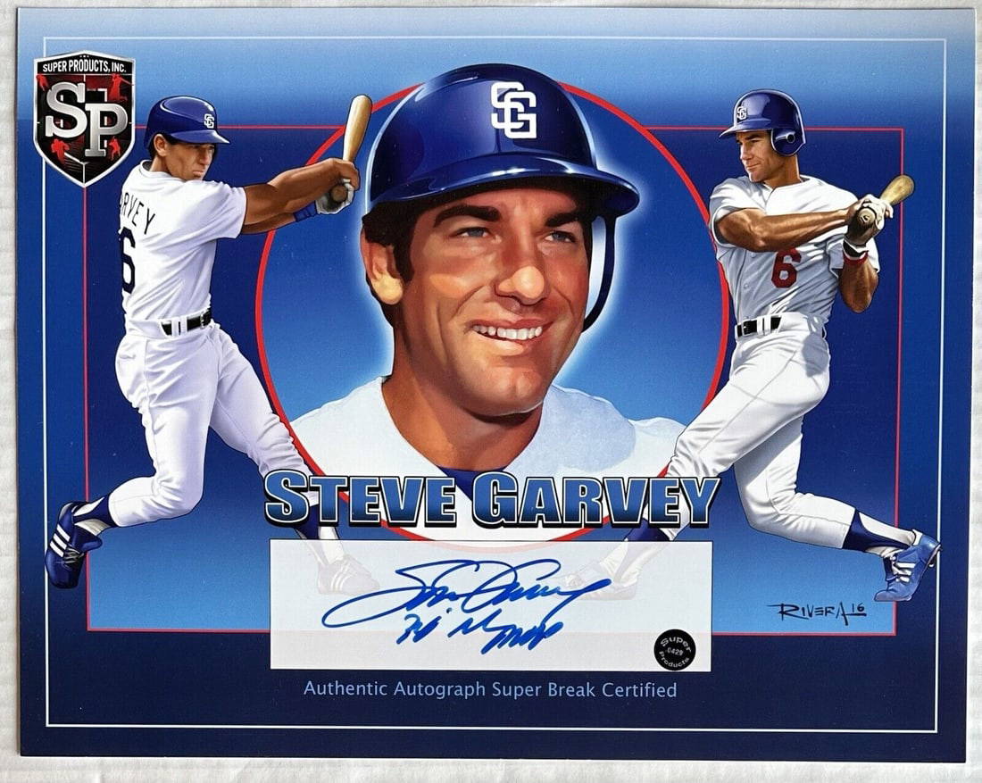 Steve Garvey Signed 11x14 Photo Auction