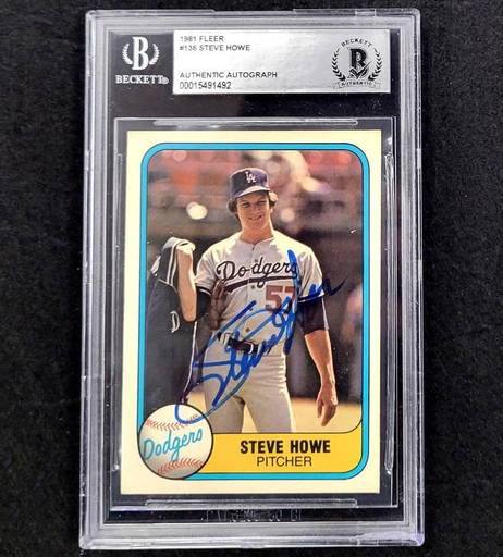 Steve Howe Signed 1981 Fleer