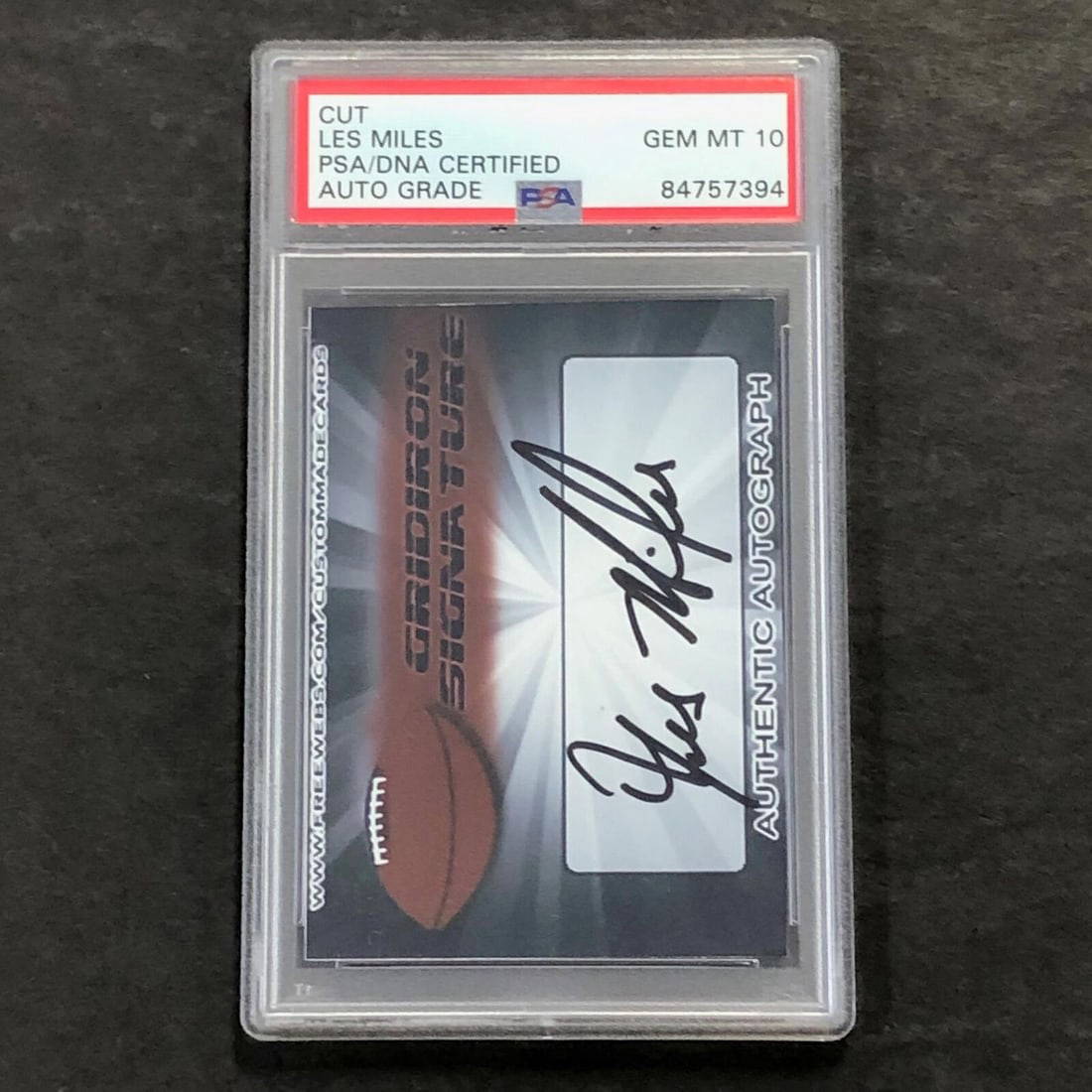 Les Miles Signed Cut Psa/dna Auction