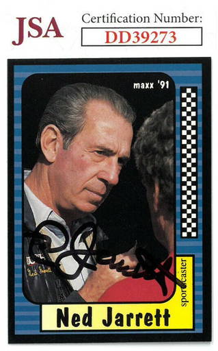 Ned Jarrett Signed 1991 Maxx
