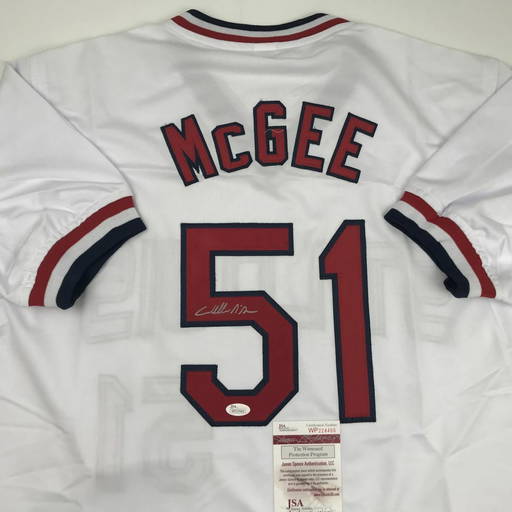 Autographed/signed Willie Mcgee St. Louis
