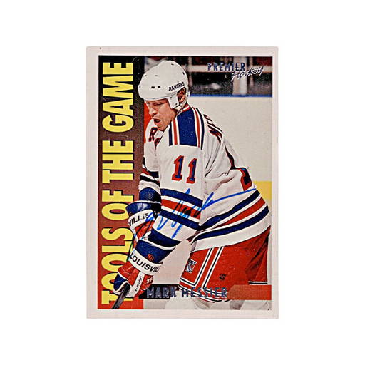 1995 Topps Tools Of The Game Mark Messier Autograph Signature Ranger