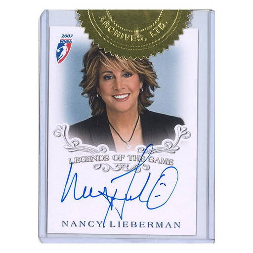 Nancy Lieberman Autographed Wnba 2007 Legends Of The Game Limited ...