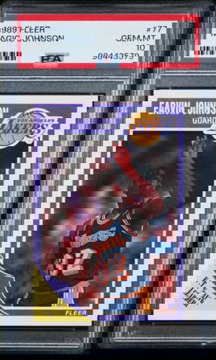 Graded 1989 Fleer Magic Johnson #77 Basketball Card Psa 10 Gem Mint