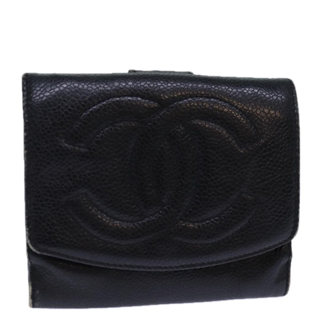 Chanel Coco Mark Wallet Caviar Skin Auction
