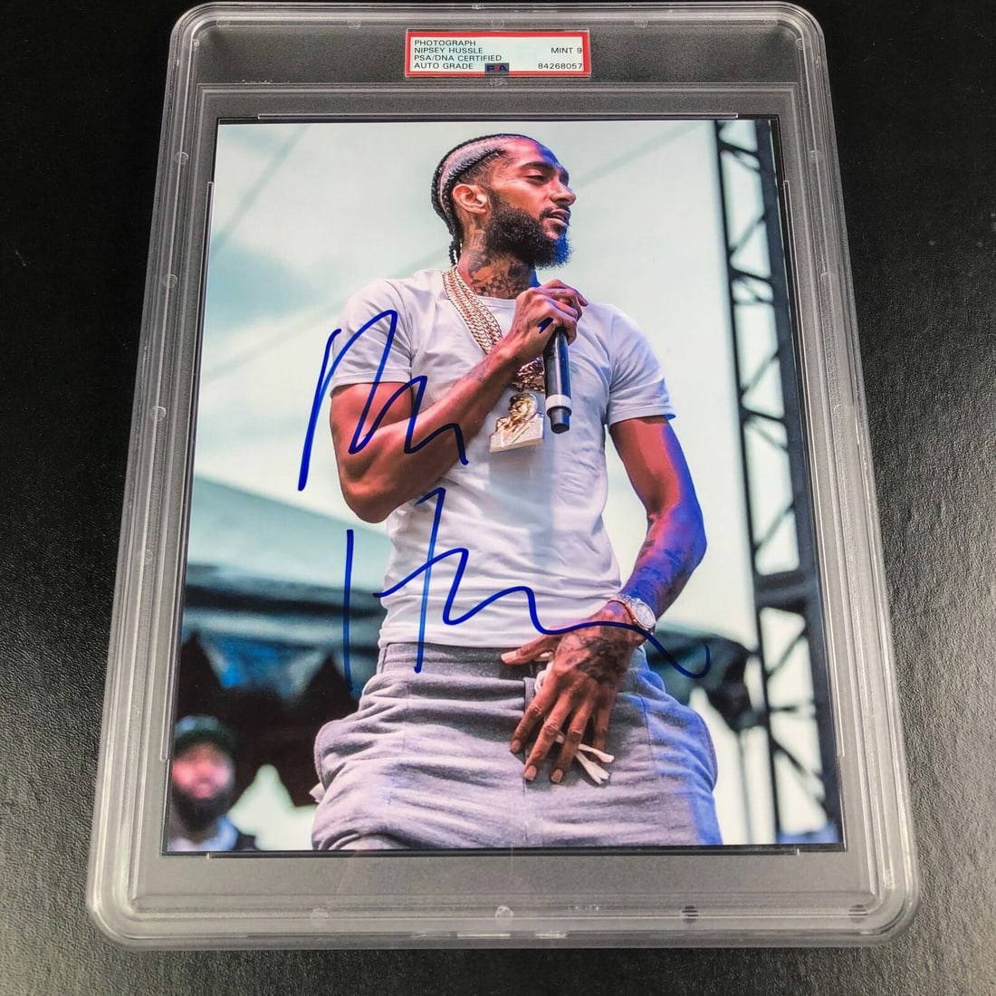 Nipsey Hussle Signed 8x10 Photo Psa Encapsulated Auto Grade 9 Mint ...