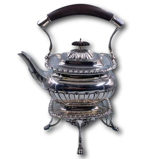 1905 Birmingham Sterling Silver Alexander Clark Kettle on Stand (#0564 ...