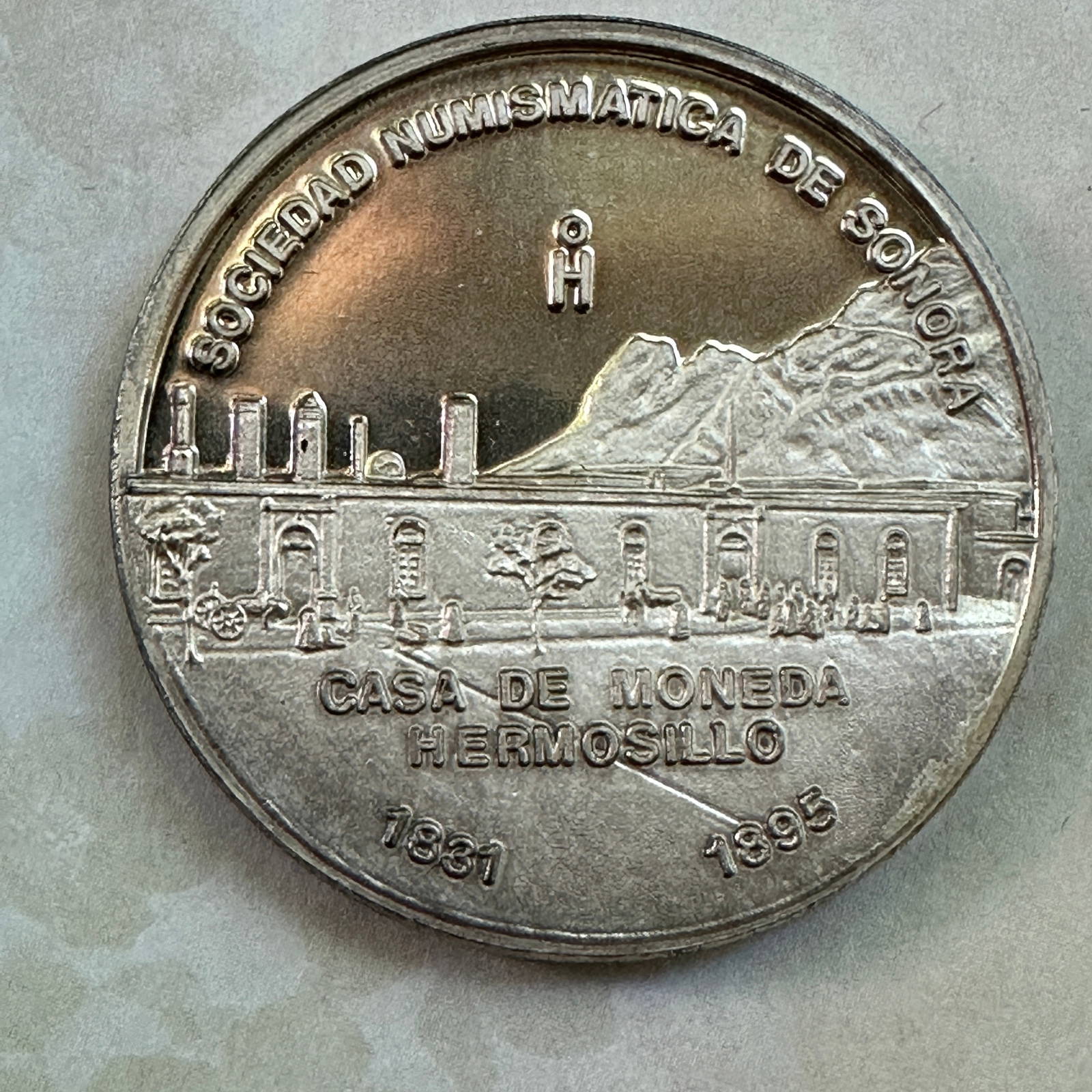 1990 Numismatic Society Of Sonora Silver Medal Auction