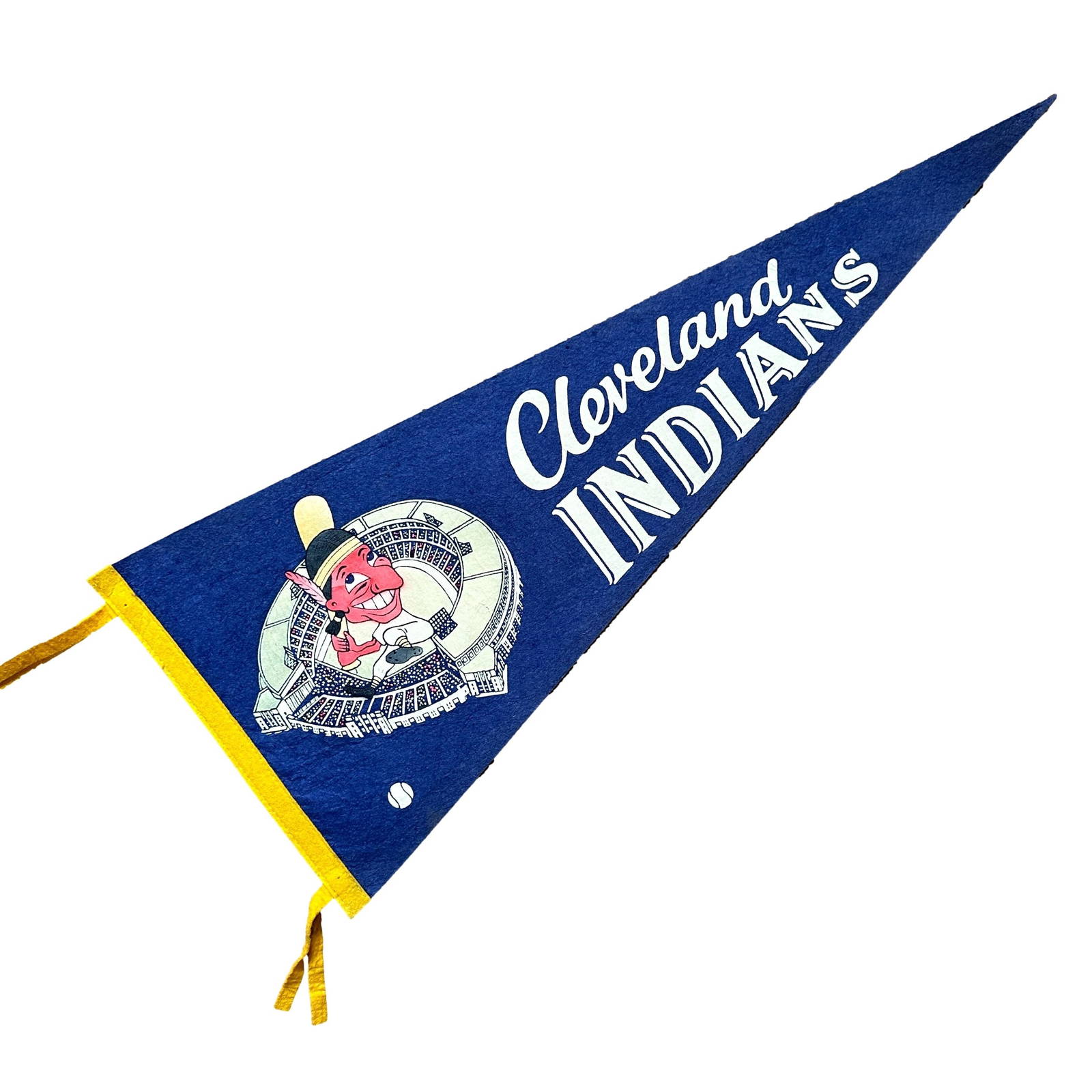 Vintage Cleveland Indians Full Size Pennant Circa 1960 Auction