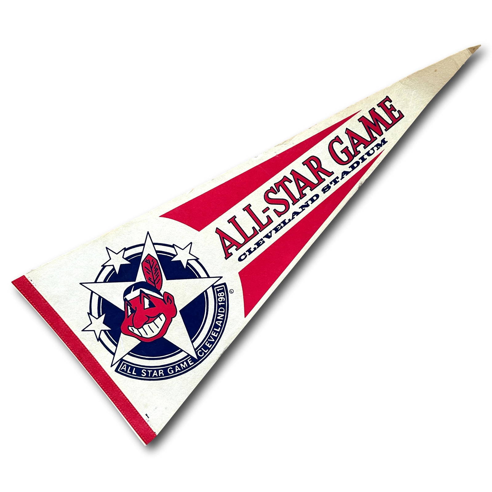 Cleveland Indians Vintage 1981 All Star Game Full Size Pennant Auction